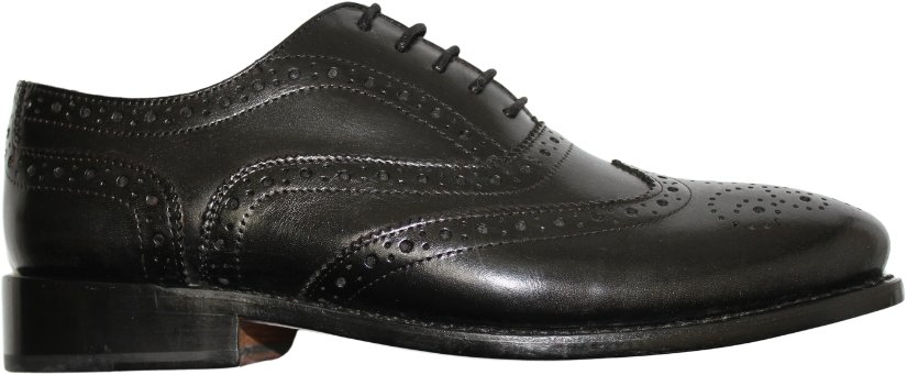 Black Leather Brogues | Kilts & Trews | Authentic Tartan Highland Wear ...