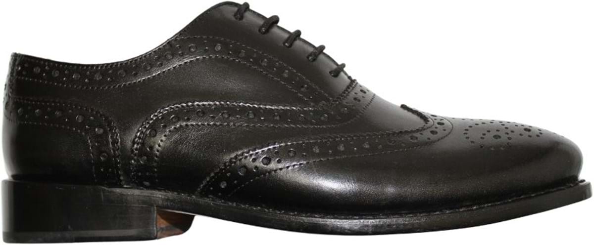 Black Leather Brogues | Kilts & Trews | Authentic Tartan Highland Wear ...